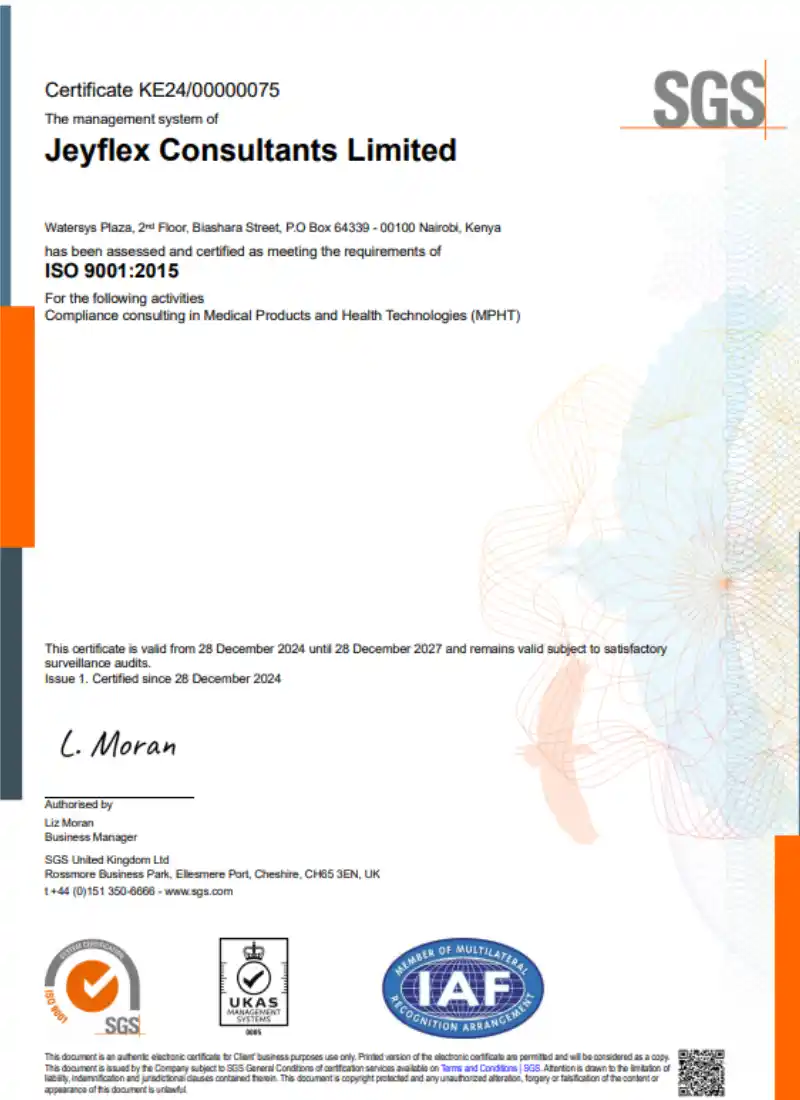 ISO 9001:2015 Certified Pharmaceutical Consultants | Jeyflex